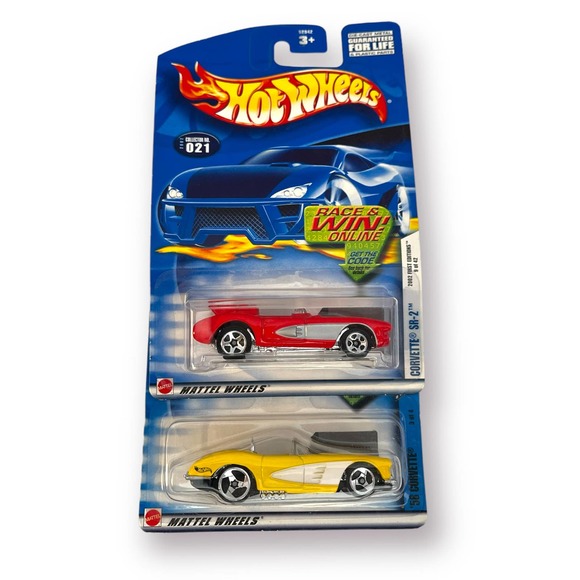Hot Wheels | Other | 202 Hot Wheels 069 58 Corvette Convertible And Sr2 In Red Noc | Poshmark